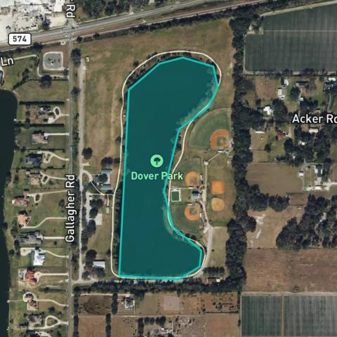Fishing at Dover District Park Pond