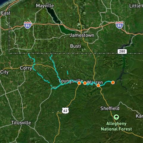 Fishing at Brokenstraw Creek, Pennsylvania → Explore Fishing Spots ...