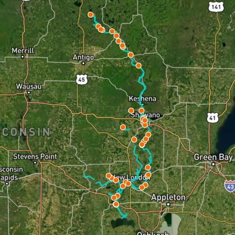 Fishing at Wolf River, Wisconsin → Explore Fishing Spots & Catches